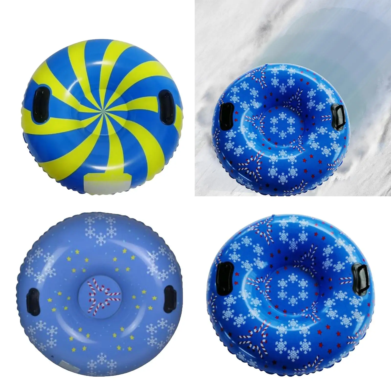 Inflatable-Snow-Tube-Heavy-Duty-with-Reinforced-Handle-Durable-PVC-Sled ...