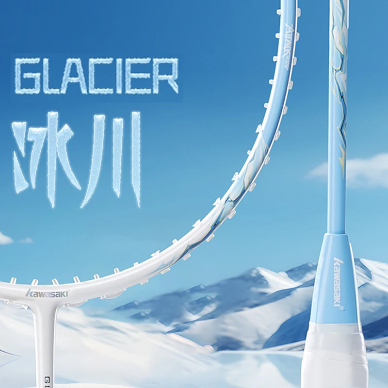 Kawasaki GLACIER Badminton Racket 5U 30LBS Super Light All-Around ...