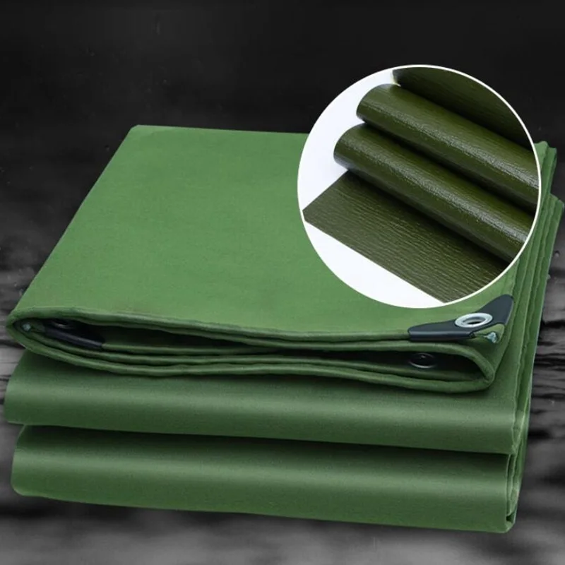 600GSM-Waterproof-Heavy-Duty-Canvas-Tarp-Camping-Tent-Garden-Canopy ...