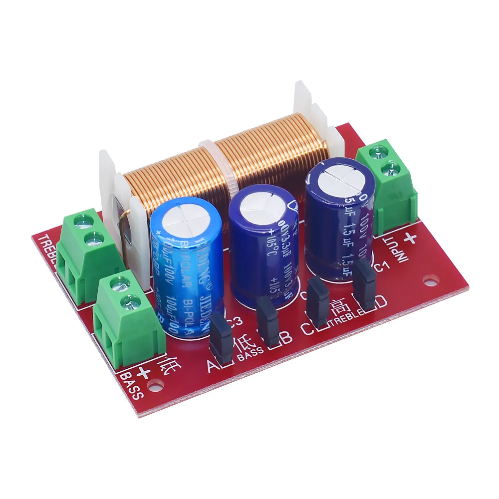 400w Adjustable 2 Way Crossover Filters 1 Unit Audio Speaker Frequency ...