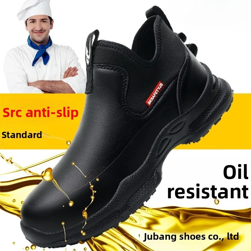 Men's Work Shoes Non Slip Oil Resistant Chef Shoes Suitable Seasons ...