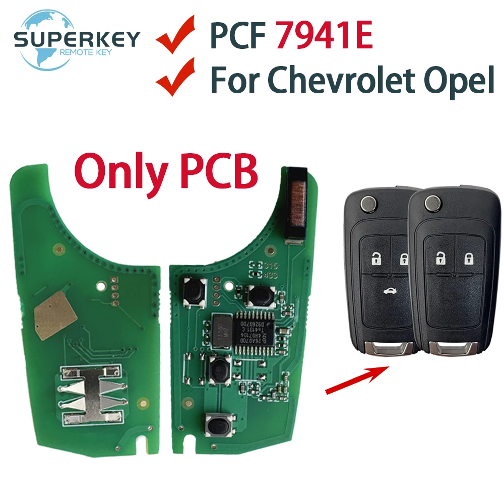 PCF7941E-Chip-433MHz-Remote-Car-Key-PCB-For-Chevrolet-Opel-Vauxhall ...