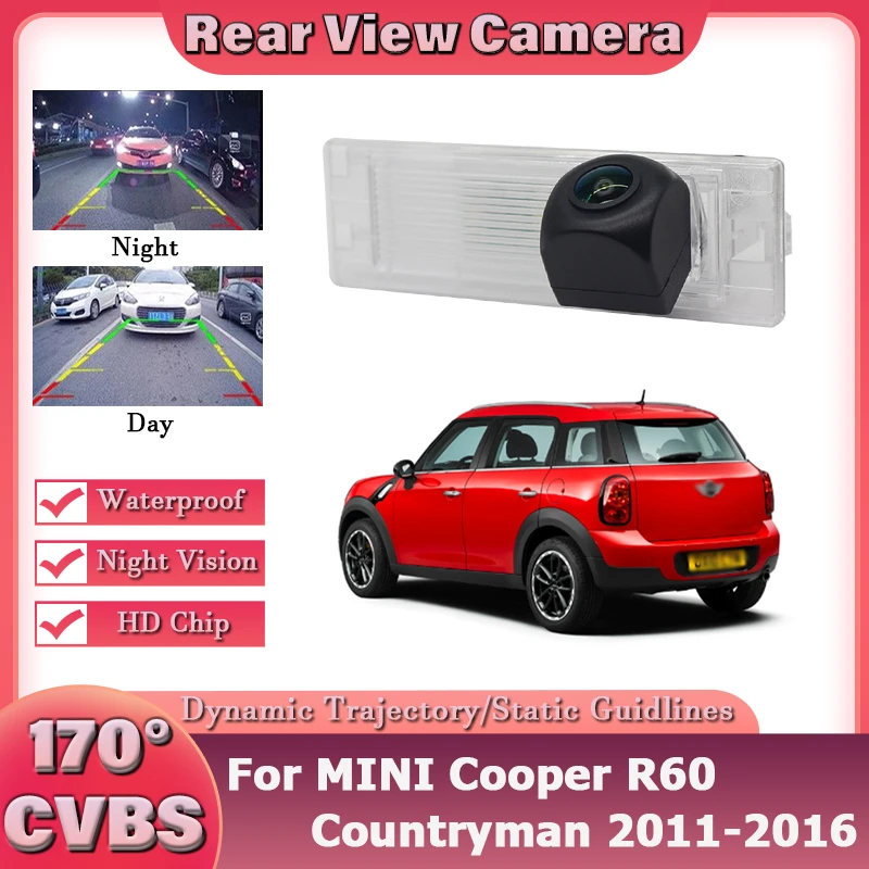 CCD HD 1080×720P Fisheye Rear View Camera For MINI Cooper R60 ...