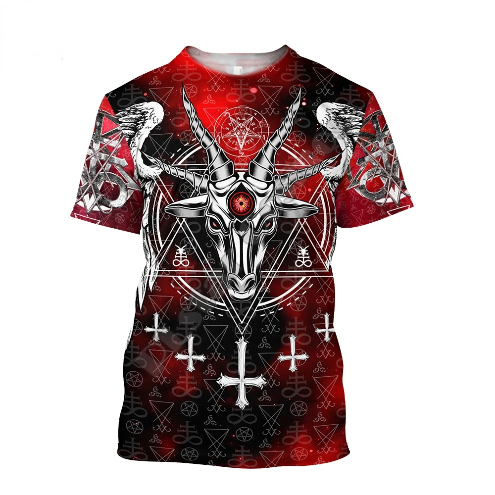 2022-Summer-New-Satan-Devil-T-Shirts-Men-3D-Full-Print-Short-Sleeve ...