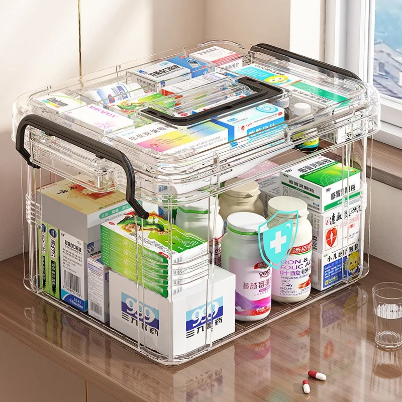 Multi-layer-Large-capacity-Drug-Storage-Box-Household-Transparent ...