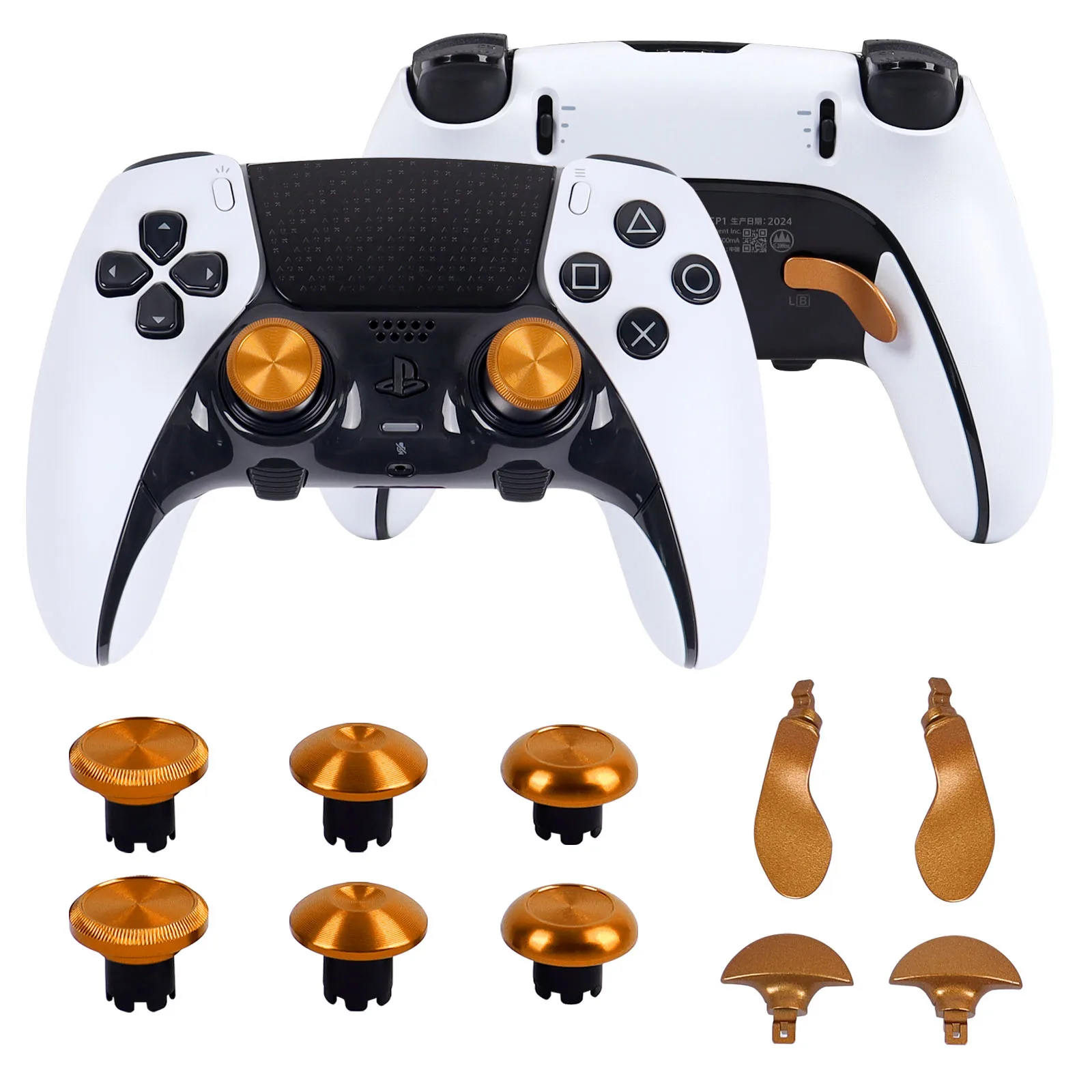Metal-Joystick-Caps-Trigger-Paddles-Back-Keys-for-PS5-Edge-Gamepad ...