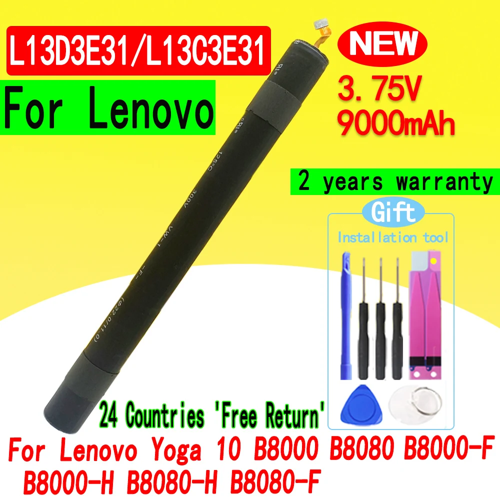New-High-Quality-L13D3E31-Battery-For-Lenovo-Yoga-10-B8000-B8080-B8000 ...