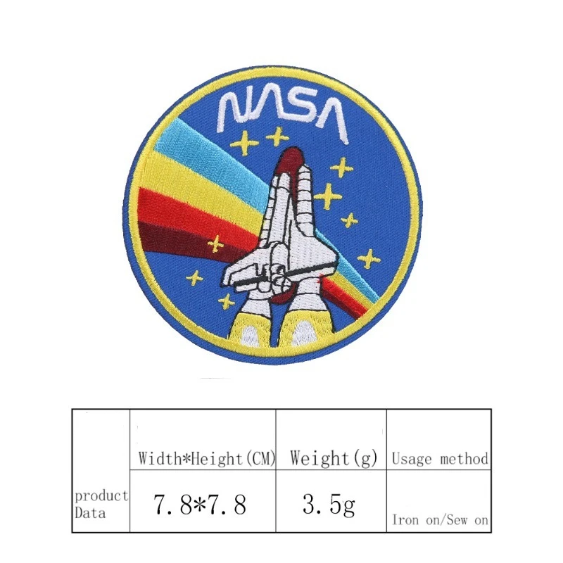 Наroidered NASA Velcro Patches for Clothing by DUTRIEUX | AliExpress