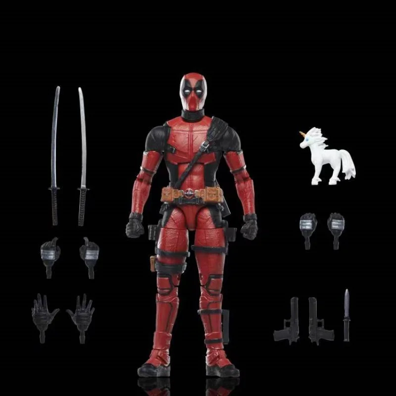 Figura de acción de Deadpool con el logotipo de Marvel de alta calidad ...