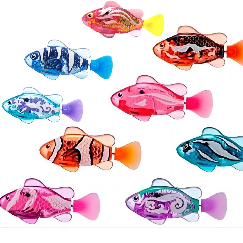 New Electronic Fish Pets with Flash Lighting Mini Sea Animal Electric ...