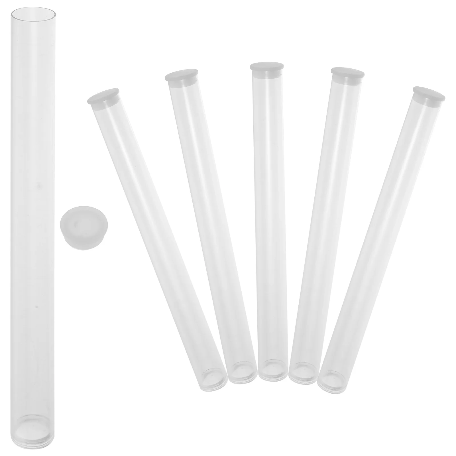 6-Pcs-Stick-Holder-Tube-Test-Tubes-Container-Lid-Cone-Container-Cone ...