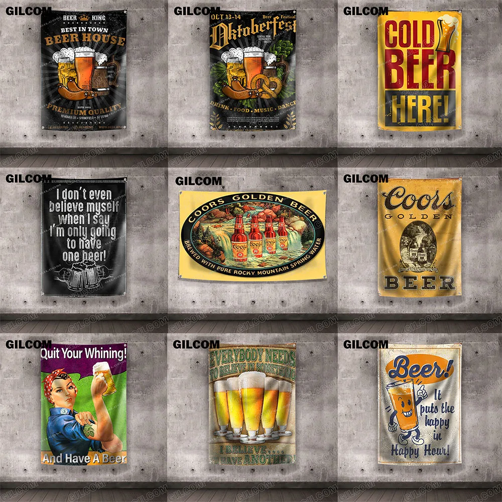Beer-Bar-Flag-Drink-Poster-Advertise-Logo-Premium-Quality-Sport-Outdoor ...