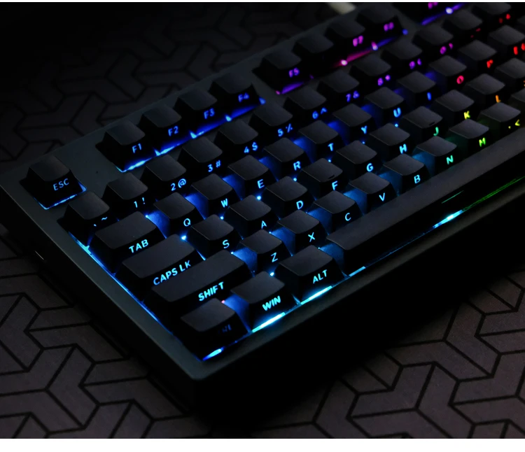 130-Keys-Black-White-Side-Print-Keycaps-OEM-Profile-PBT-Backlit-Keycap ...