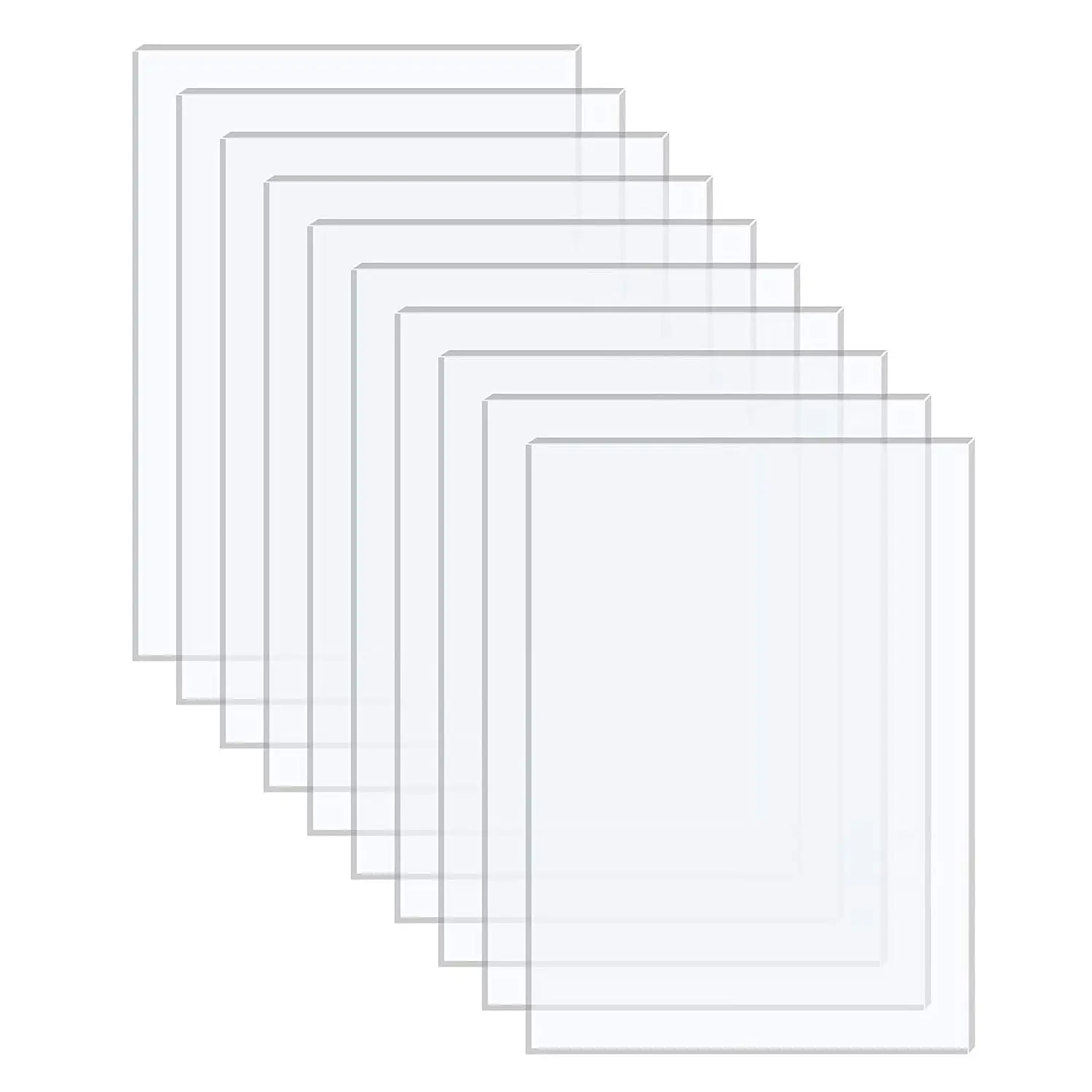 10pcs-Clear-Acrylic-Sheet-Transparent-Plastic-Board-for-Picture-Frame ...