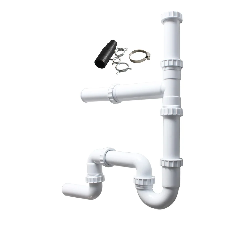 Talea Garbage Disposal Drain Kit Double Sink Waste Drain Pipe Kit ...