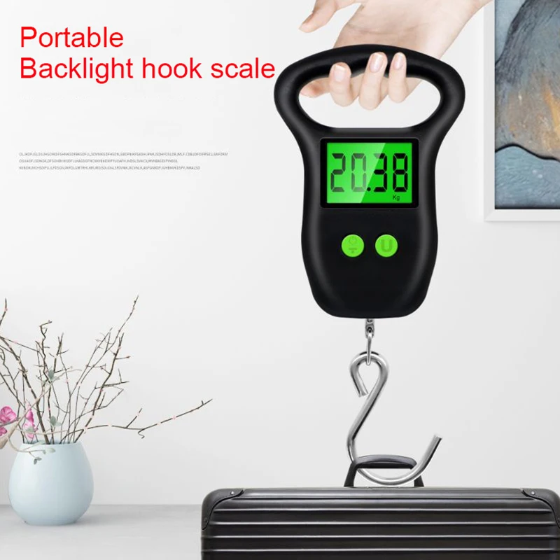 50kg-110lb-Hanging-Weight-Scale-10g-LCD-Digital-Electronic-Suitcase ...