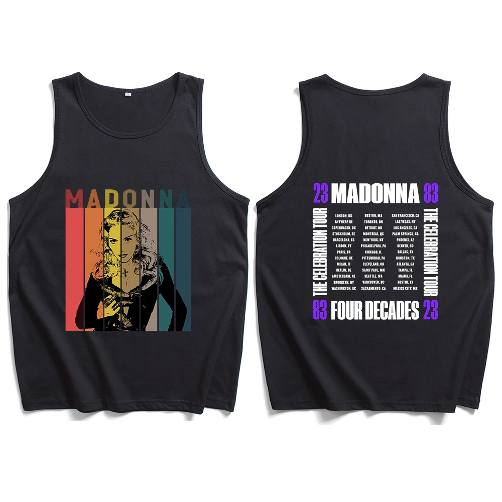Madonna The Celebration Tour 2024 Tank Tops Vest Man Woman Summer ...
