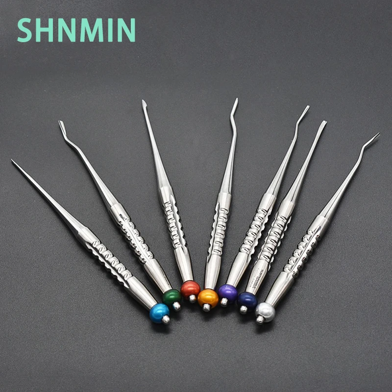 7Pcs-Dental-Elevator-Knife-Luxating-Root-ToothTitanium-Alloy-Extraction ...