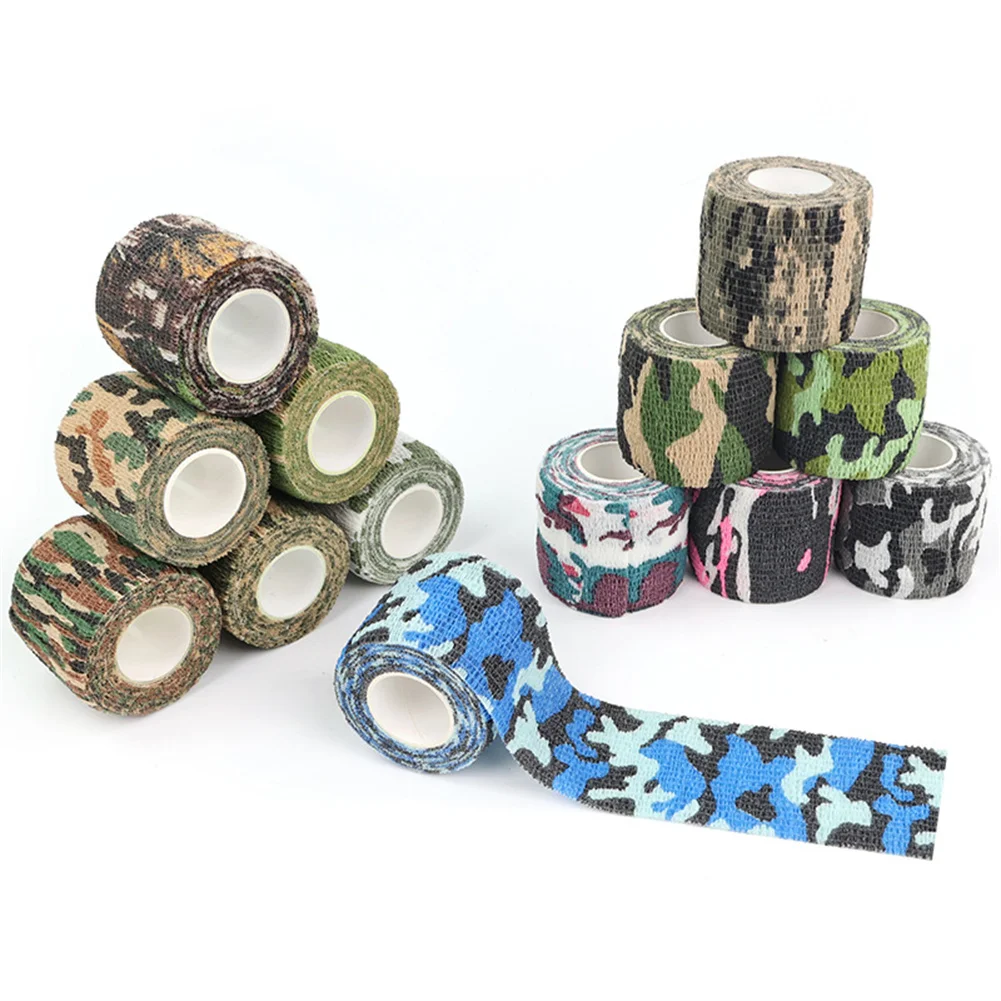 Outdoor-Self-adhesive-Camo-Tape-Stretch-Bandage-Tactical-Non-woven ...