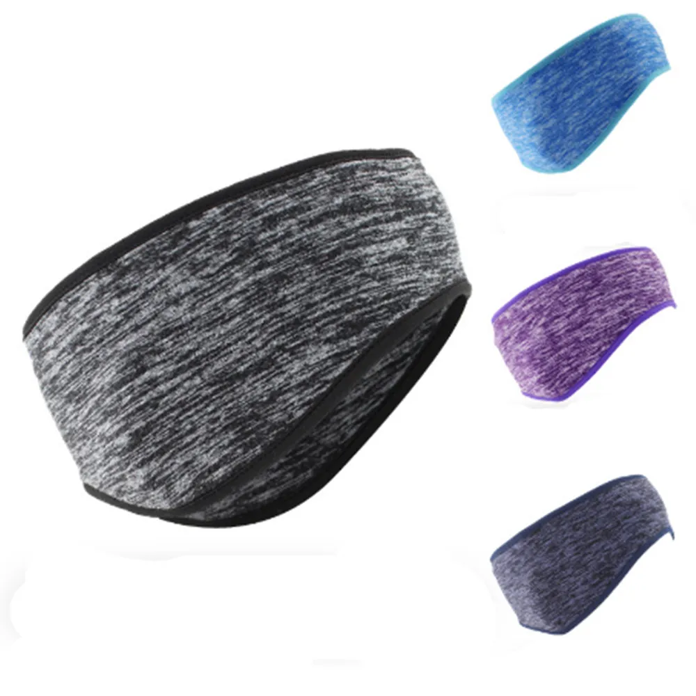 Men Women Sweat absorbing headband Ear warmth Fitness Headwear headwrap ...