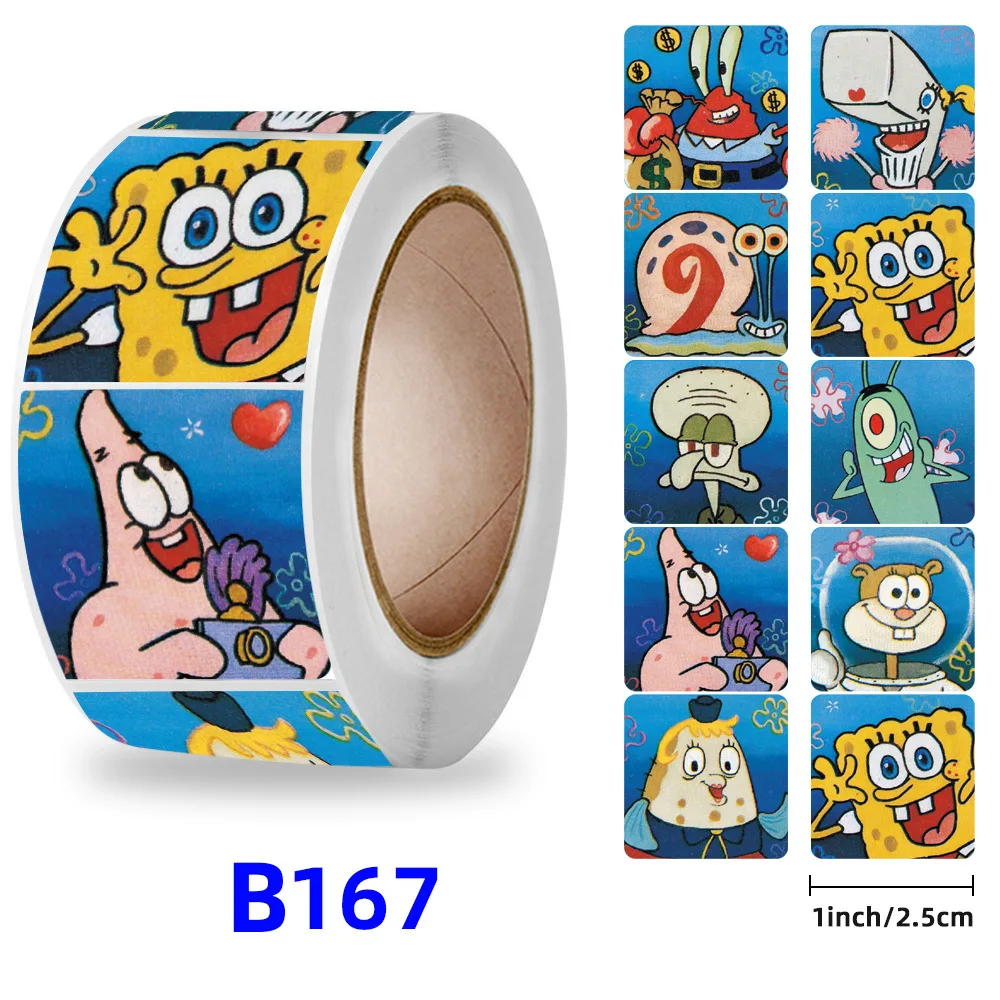 New-Cartoon-Cute-Spongebob-Tape-Stickers-Creative-Ins-Decorative ...