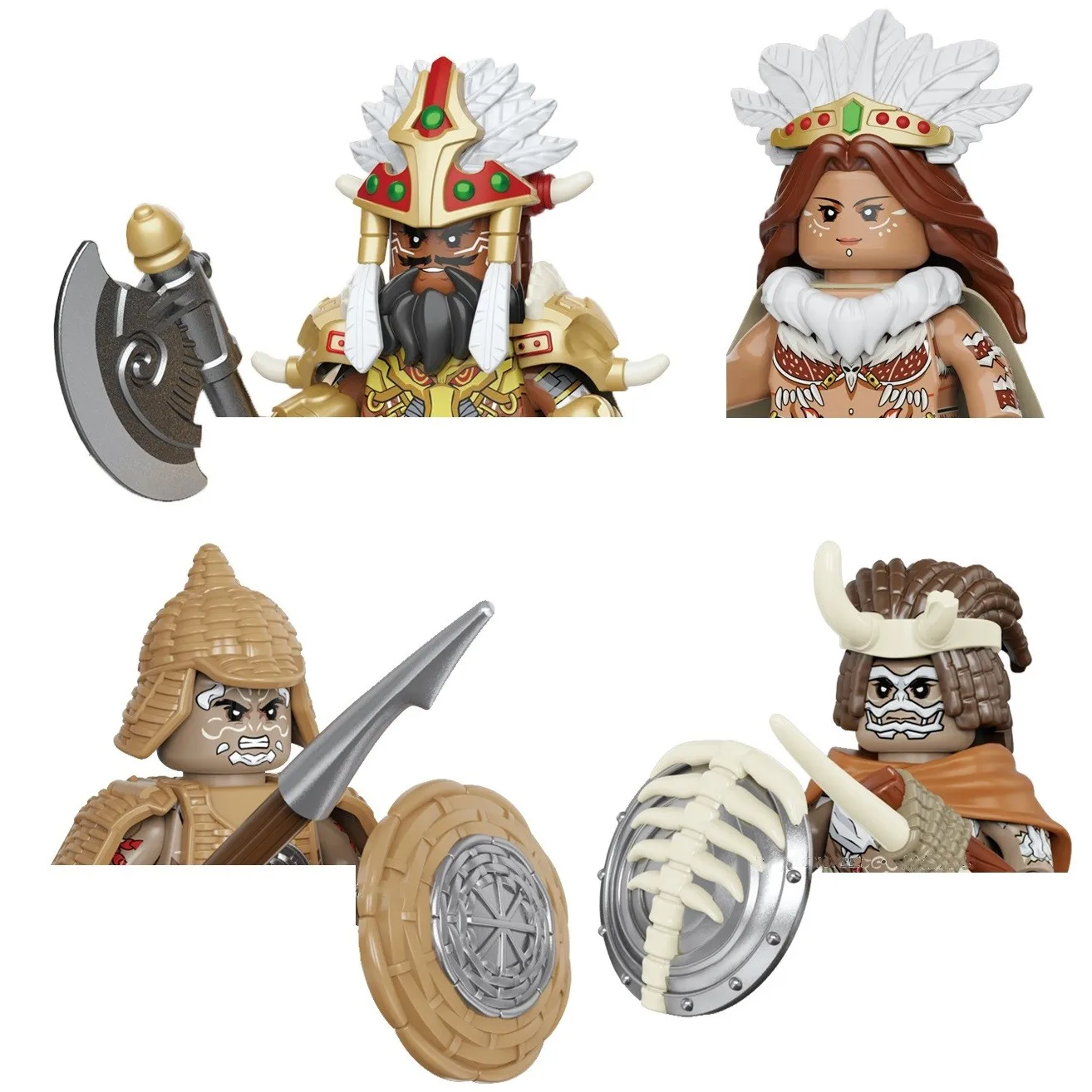 American Indiana Jones Set Building Blocks Aboriginal Mini Action ...