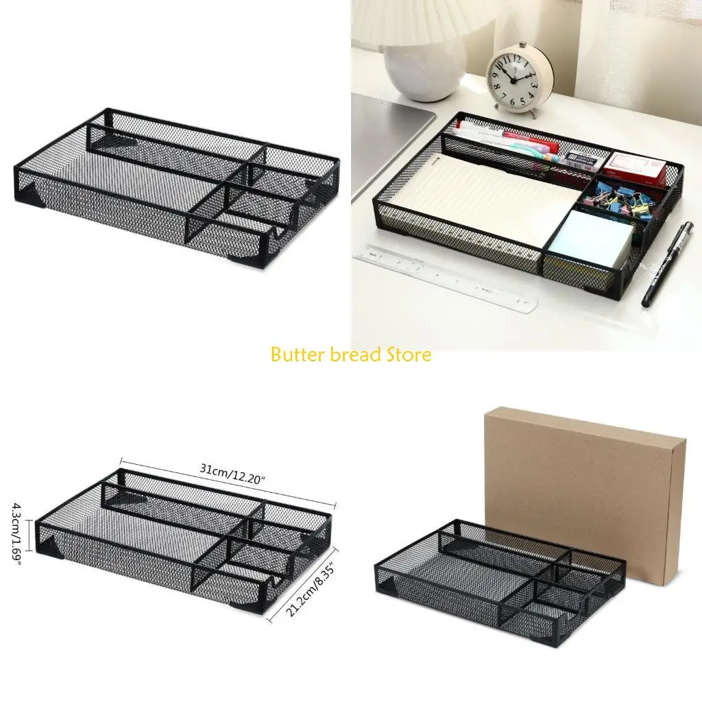 W89C Mesh Desk Desktop Metal Office Mesh Drawer Desktop - AliExpress 21