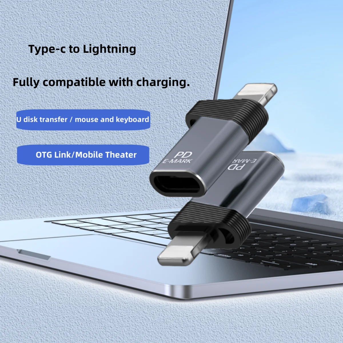 OTG-Adapter-for-Lightning-to-Type-c-Data-Transfer-PD100W-Fast-Charging-Adapter-Data-Cable ...
