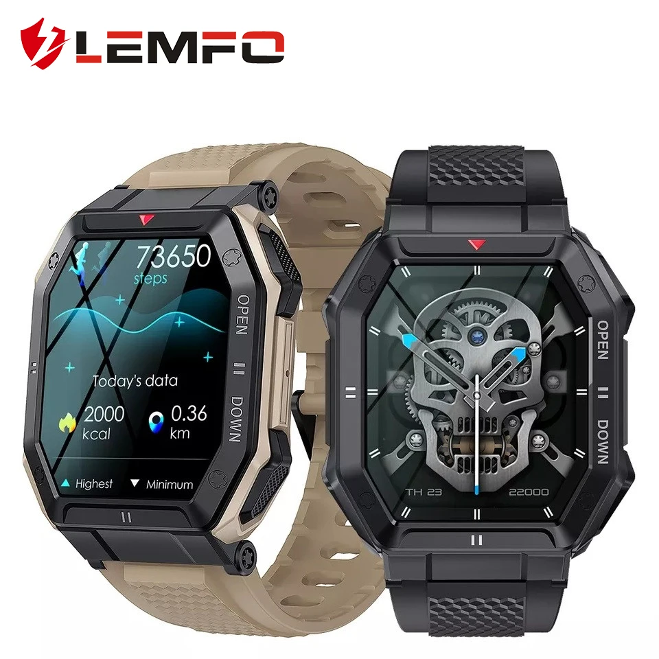LEMFO-Smart-watch-for-men-2023-350mah-Sports-watches-Bluetooth-Call ...