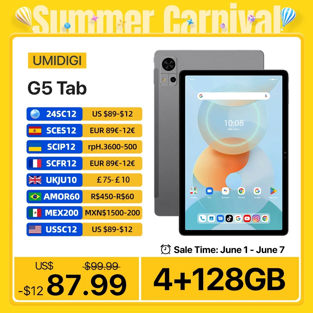 NEW-Tablet-UMIDIGI-G5-Tab-Smart-tablet-Android-13-10-1-HD-Unisoc-T606 ...
