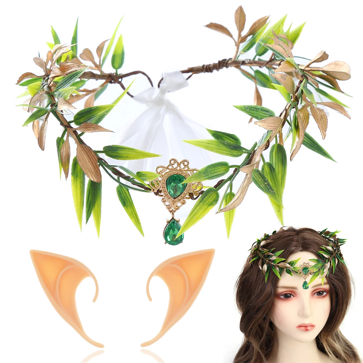 Fairy-Crown-Headwear-Elf-Tiara-Girl-Elven-Headpiece-Cosplay-Costume ...