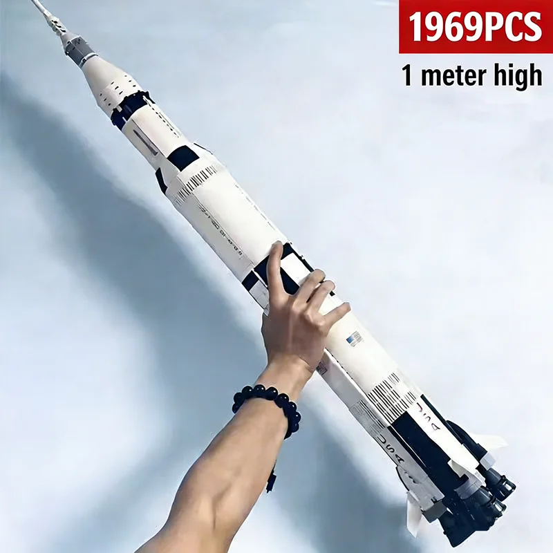 1969 pieces Apollo Saturn 5 Model Building Blocks Space Rocket Series ...