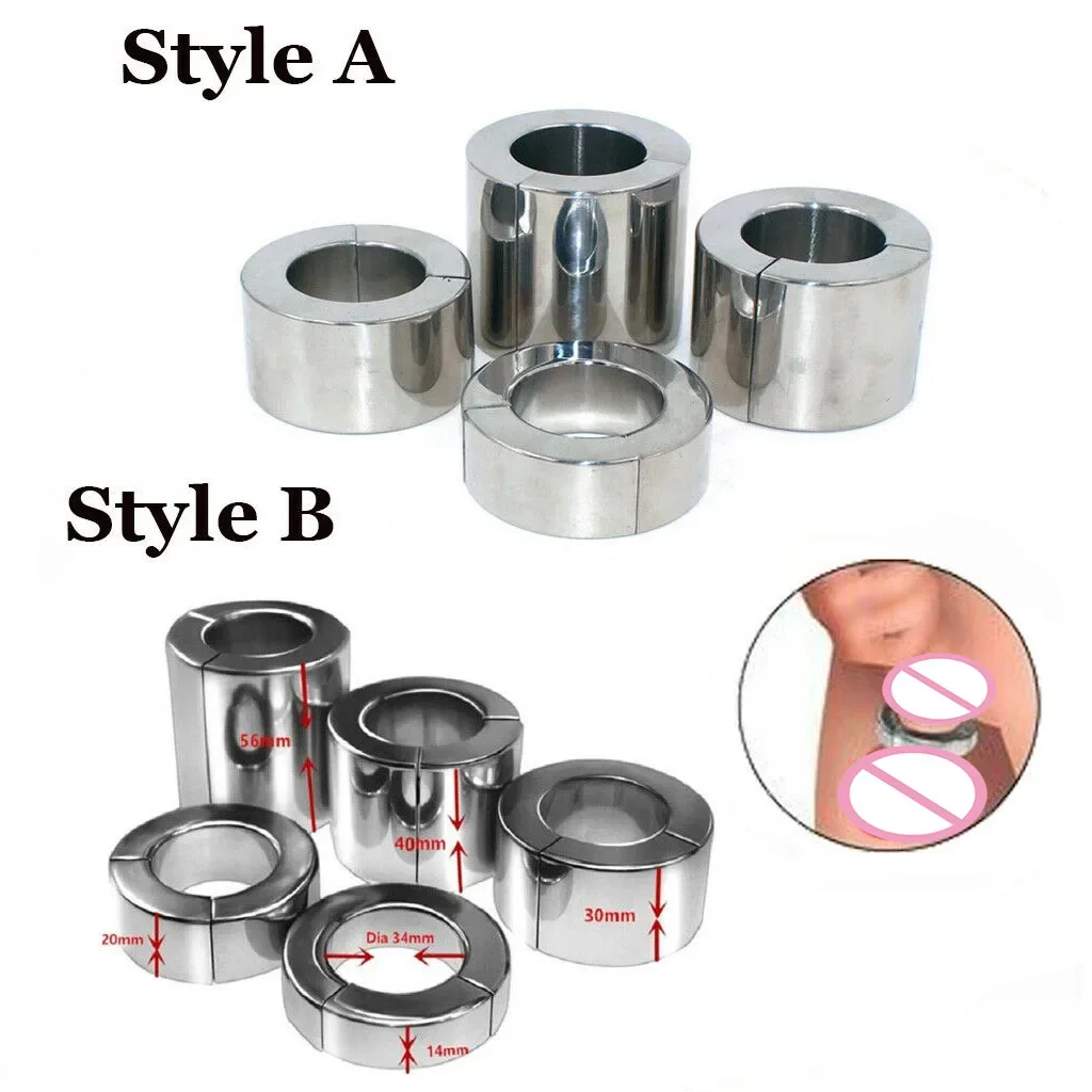 Male-Magnetic-Lock-Metal-Scrotum-Pendant-Ball-Stretcher-Testis-Weight ...