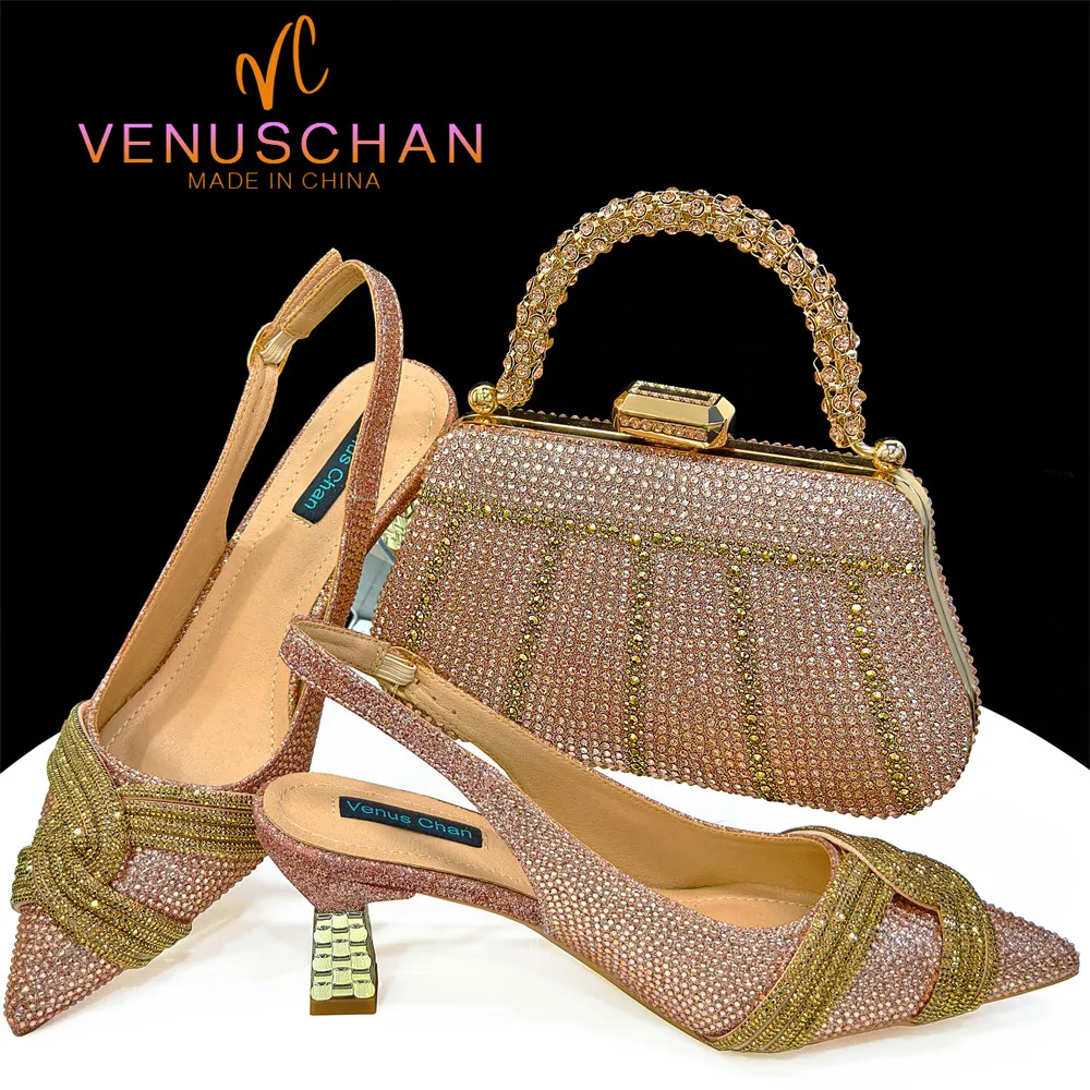 Venus-Chan-Nigerian-Heel-Party-for-Women-Shoes-and-Bag-Set-Champagne ...