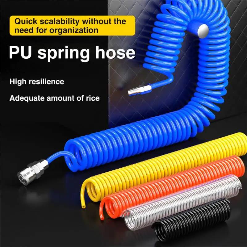 3-6-9-12-15M-PU-Air-Compressor-Hose-Tube-Spiral-Pipe-Pneumatic ...