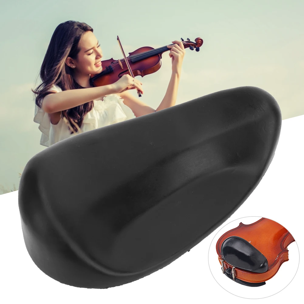 Black-TPU-Violin-Shoulder-Rest-Pad-Soft-Musical-Instruments-Parts-With ...