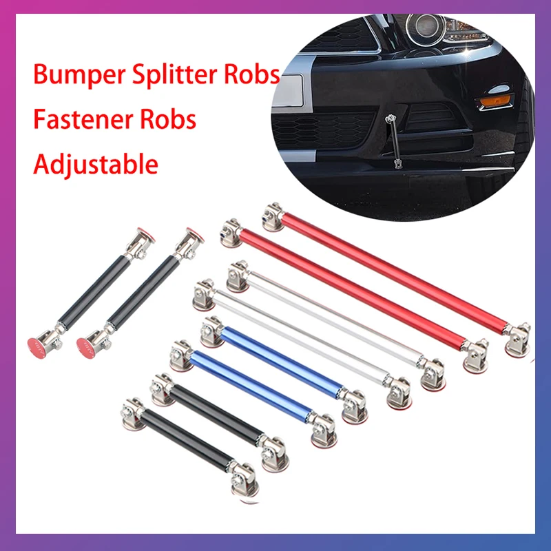 2Pcs-8-11-Adjustable-Car-Front-Bumper-Lip-Support-Splitter-Rod-Strut ...