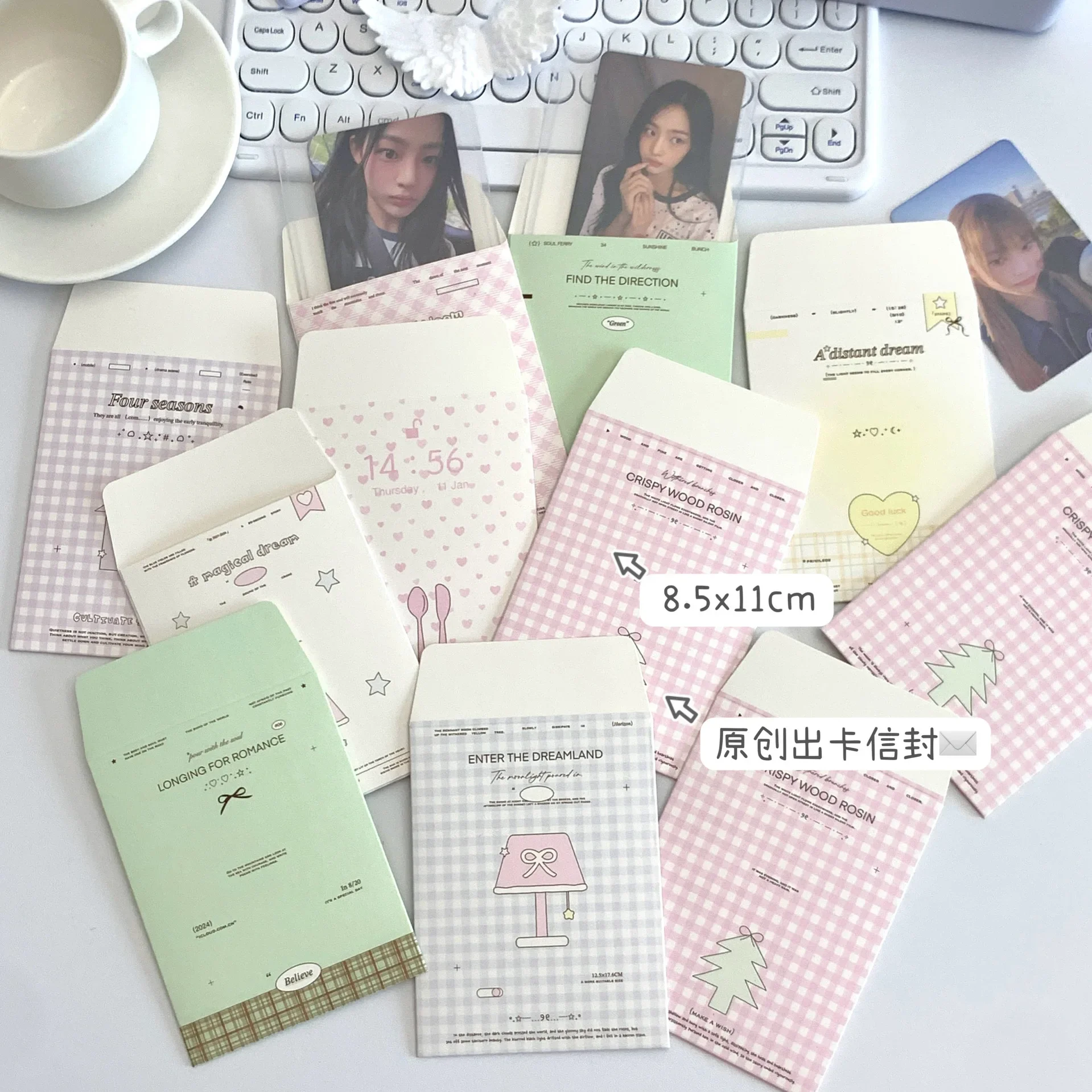 6pcs Card Sleeve Envelope Bag Packaging Material High-value Kraft Paper ...