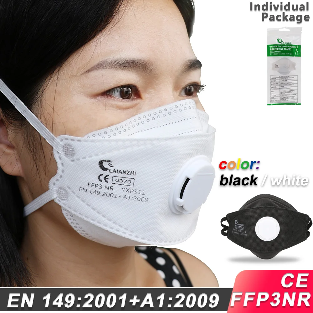 LAIANZHI-FFP3-CE-Face-mask-Air-valve-protective-masks-pm2-5-masks ...