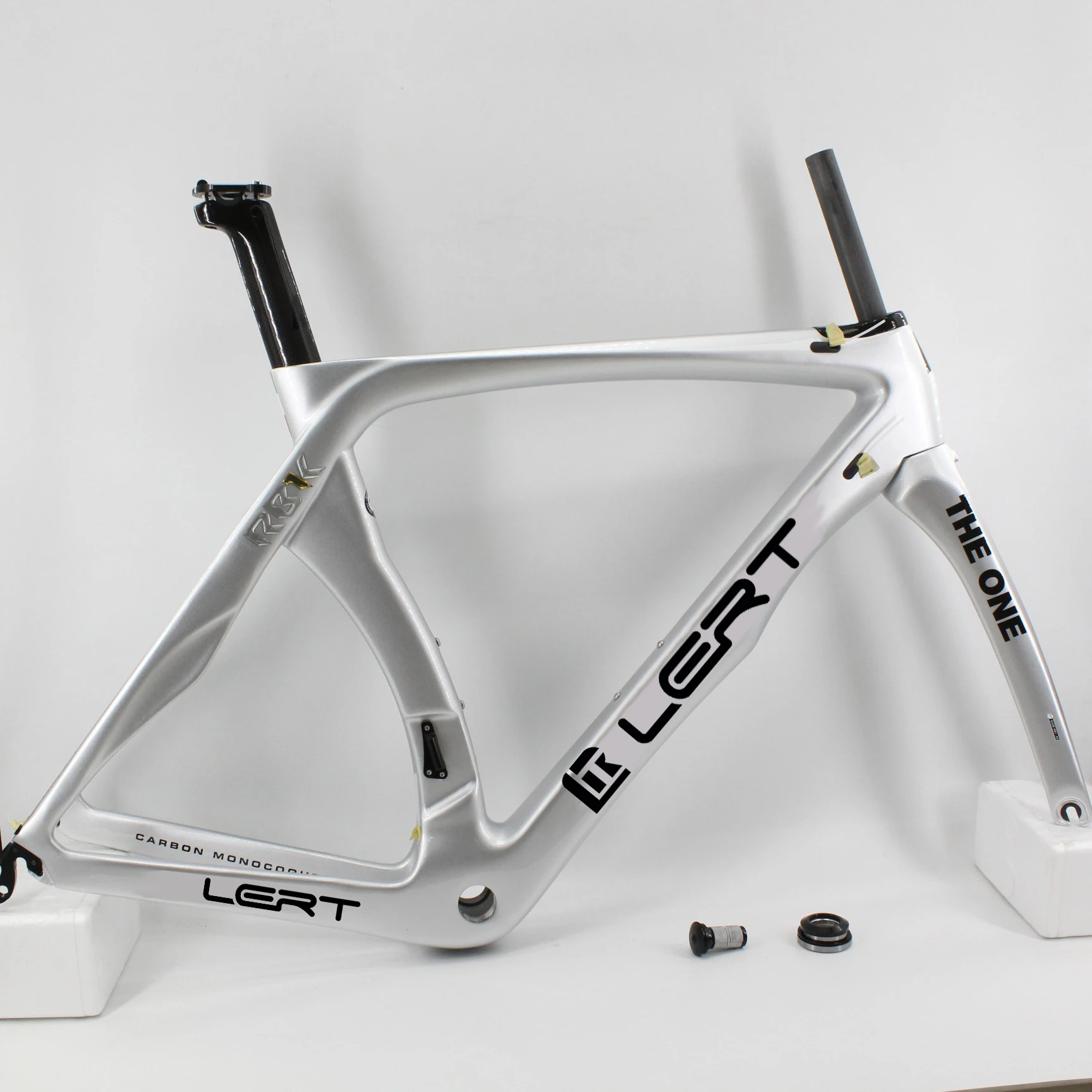 New-RBK-Metallic-Silver-700C-Road-Bike-3K-Full-Carbon-fibre-Bicycle ...