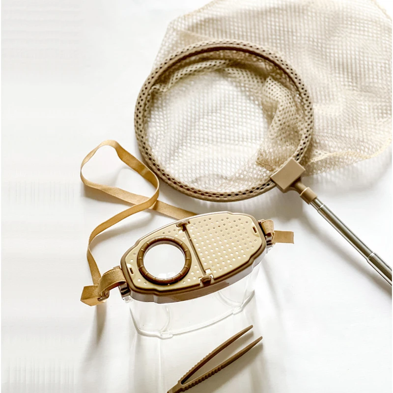 Portable-Outdoor-Insect-Box-Observer-Magnifier-Clip-Insect-Catch-Net ...