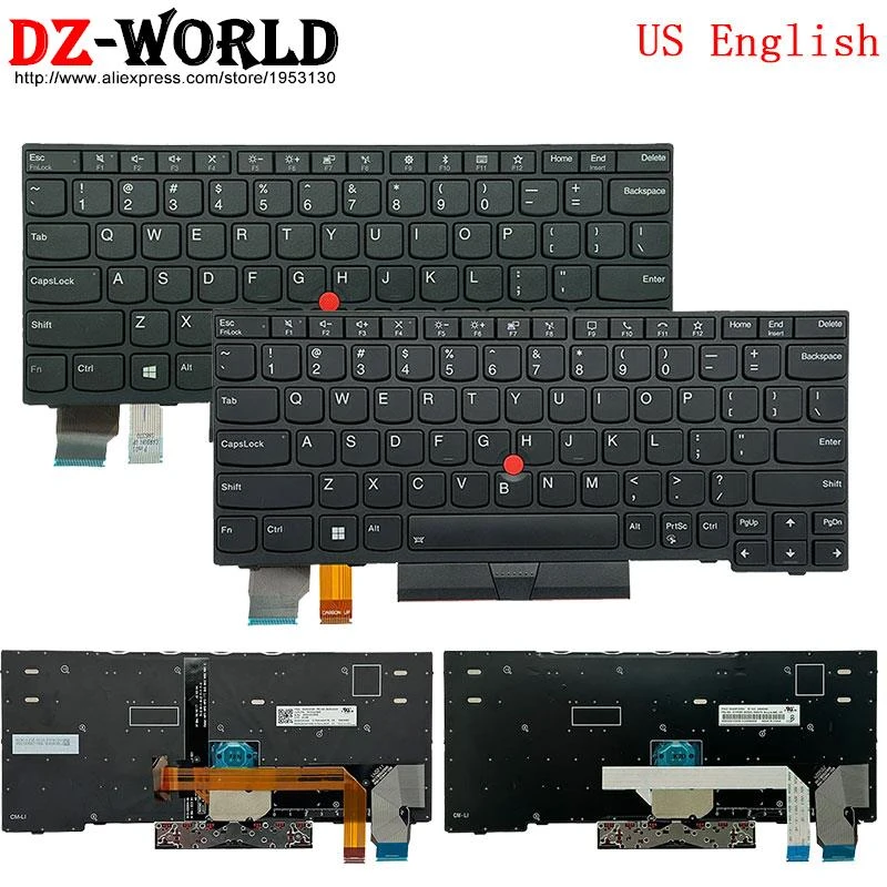 US English Backlight Keyboard for Lenovo Thinkpad X280 A285 X390 X395 ...