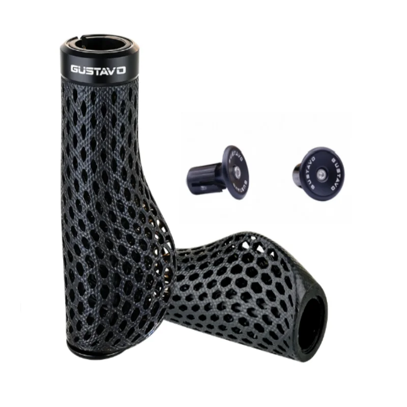 GUSTAVO 3D Printed Bicycle Grips Shock Absorption Mountain Bike ...