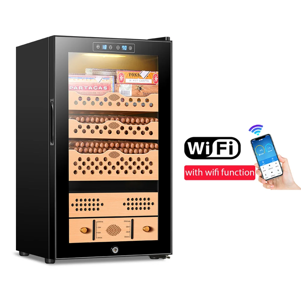 New-Updating-WiFi-Intelligent-Electric-Cigar-Humidor-Fits-400PCS-Cigar ...
