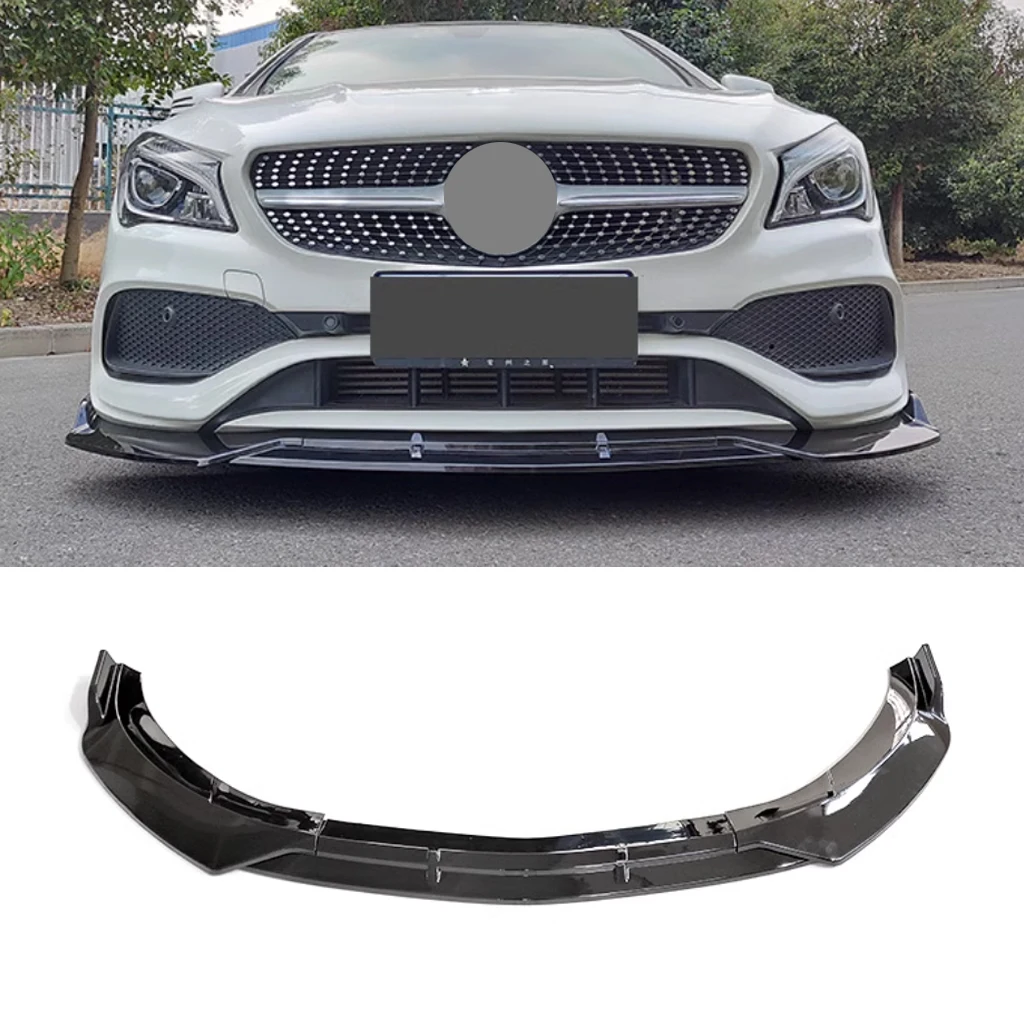Front Bumper Lip Spoiler Splitter For Mercedes Benz W117 C117 CLA Class ...