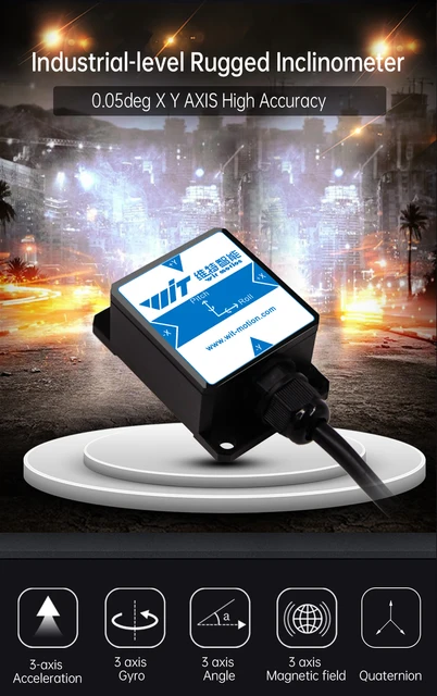Accelerometer Sensor HWT101 Military-Grade Crystal Inclinometer]MEMS Tilt Angle Tilt Sensor