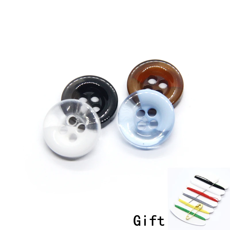 9/10/11mm Transparent Small Shirt Buttons For Clothing Kids Baby Simple ...