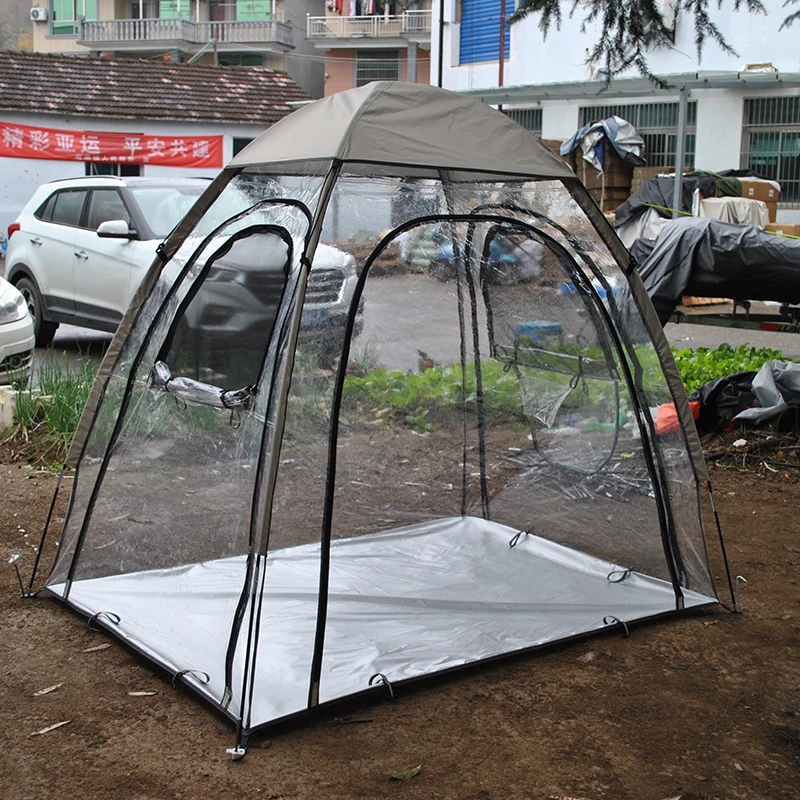 Outdoor-Sports-Tents-Transparent-tent-with-Top-Cover-4-6-Persons-All ...