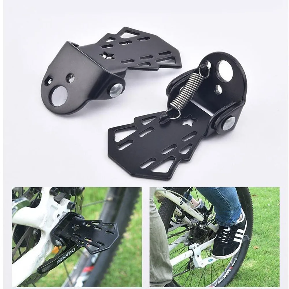 1pair-Durable-MTB-Rear-Seat-Footrest-Mounted-on-Back-Wheel-Bike-Pedals ...