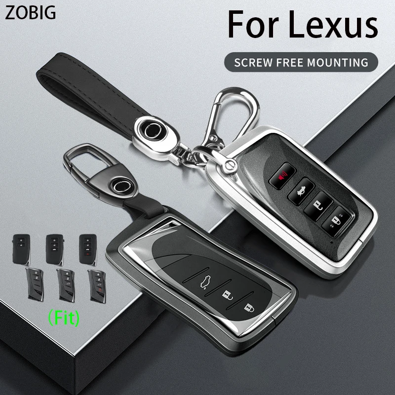 ZOBIG-for-Lexus-Key-fob-Cover-Aluminium-alloyCar-Key-Case-Protector ...